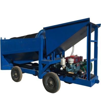 China Mobile Gold Trommel Wash Plant 10-350 t/h Portable Gold Separator Machine for sale