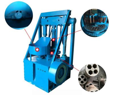 China Honeycomb Charcoal Briquette Machine 140mm 7.5kw Coal Powder Press for Cylinder Briquettes for sale
