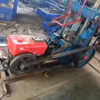 China Diesel engine honeycomb press hexagon charcoal coal briquettes machine for sale