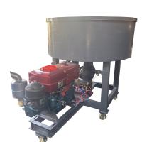 China Diesel Engine Charcoal Coal Dust Double Wheel Grinding Mixer Stirring Equipment 110L Capacity for sale