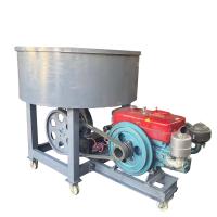 China Diesel Engine Charcoal Coal Dust Double Wheel Grinding Mixer Stirring Equipment 110L Capacity for sale