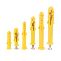 China Nylon Plastic Expansion Anchors Weather and Corrosion Resistant Red / Yellow Options for sale