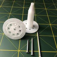 China Customizable White Spiral Shank Insulation Anchor For Securely Attaching Boards To Walls for sale