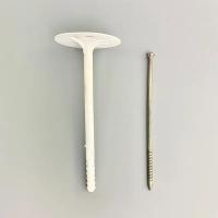 China 50mm White Plastic Insulation Anchor with Corrosion Resistance for House Wall Heat Insulation for sale