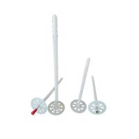 China Heat Resistant White Plastic Wall Insulation Anchors PE/PP Various Length Options for sale