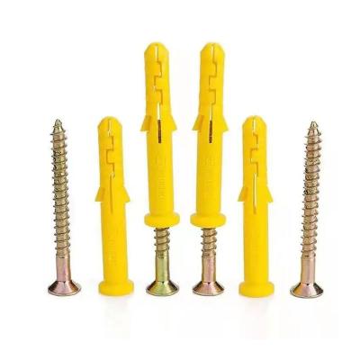 China Concrete Brick Nylon Expansion Anchor Weather Resistant Red / Yellow For Wall or Ceiling Objects for sale