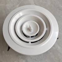 China Snap On Plastic Air Round Vent Cover / Outlet Cover With Insect Prevention And Weather Resistance for sale