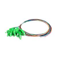 China Single Mode 12 Core Fiber Optic Indoor Cable 1.5M Fiber Optical Pigtail SC APC G657A1 for sale