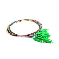 China Single Mode 12 Core Fiber Optic Indoor Cable 1.5M Fiber Optical Pigtail SC APC G657A1 for sale