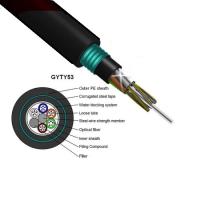 China Waterproof GYTY53 Armoured Fiber Optic Cable 2-144 Core Single Mode OEM Color for sale