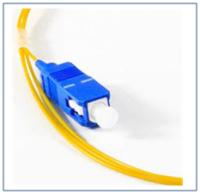 China Pigtail SC UPC Optical Fiber Patch Cord Low Insertion Loss For Telecommunications for sale
