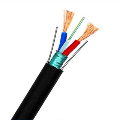 China Singlemode Direct Buried Copper Fiber Composite Cable 4 6 8 12 Core Custom Length for sale