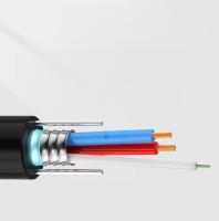 China OEM Photoelectric Composite Optical Fiber Cable 12 Core Hybrid Fiber Cable GYXTW RVV for sale