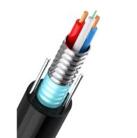 China OEM Photoelectric Composite Optical Fiber Cable 12 Core Hybrid Fiber Cable GYXTW RVV for sale