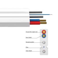 China SingleMode 12 Core Hybrid Optoelectronic Composite Cable G652D PVC Sheathed 2kilometer for sale