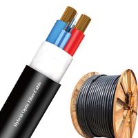 China SingleMode 12 Core Hybrid Optoelectronic Composite Cable G652D PVC Sheathed 2kilometer for sale