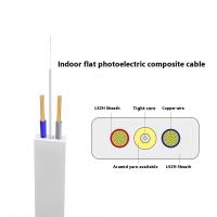 China 1 Core Flat Photoelectric Composite Cable 5G Indoor Network Wireless Optical Cable for sale