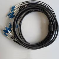 China LSZH Jacket Armored Military Optical Cable Tactical Fiber Cable 3.0mm LC To LC for sale