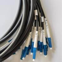 China LSZH Jacket Armored Military Optical Cable Tactical Fiber Cable 3.0mm LC To LC for sale