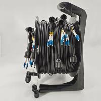 China OEM Retractable Tactical Fiber Optic Cable 100m 200m 500m Armored Patch Cord for sale