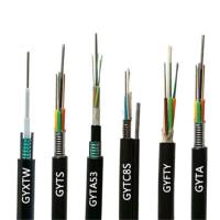 China PE Sheath 6 Core - 24 Core Armored Optical Cable Single Mode GYXTW GYTS GYTA53 for sale
