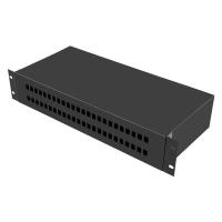 China Light Weight ODF Fiber Optic Termination Box 4 8 12 24 48 Port Rackmount Wall Mount for sale