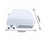 China 16 Core Outdoor FTTH Fiber Optic Splitter Terminal Box 0.8mm 1.0 mm 1.2mm Thinckness for sale