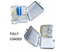 China Waterproof ABS 12 Core Fiber Distribution Box Indoor Outdoor FTTH Termination Box for sale