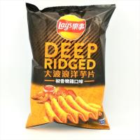 China Exporter's Special: Lays Deep Ridged Pepper Chicken Potato Chips - Economy Pack 54g - Elevate Your Asian Snack Collectio for sale