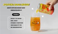 China Best Sale for Beverage Wholesalers: 320ml * 25 Bottles of Taiwan Peach Bubble Milk Tea Canned Drink Beverage with Bursti for sale