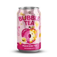 China Hot Sale for Beverage Wholesalers: 320ml * 24 Bottles of Taiwan Peach Bubble poping boba Canned Drink Beverage for sale