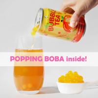 China Popping Boba Mango Flavor popping boba fruit tea 320ml 2024 Hot sale drink for distributor for sale