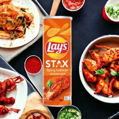 China Bulk Savings: Lay's Stax Spicy Lobster 100g x 16 Packs - A Top-Selling Flavor for sale