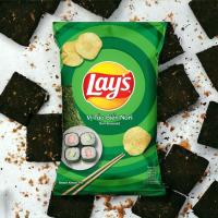 China Lay's Nori Seaweed Chips - 100 Bags (56g) Wholesale Case for Asian Snack Retailers for sale