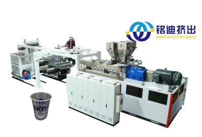 China Plastic PMMA GPPS Optical Sheet Production Machine Extruder Line 0.6-3mm Thickness for sale