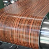 China ASTM A755 CS Type A 0.15mm x 1200mm Wood Grain Prepainted Steel Coil for Building for sale