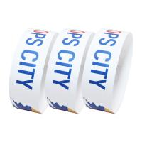 China Barcoding Tyvek Paper Wristbands Custom Logo Printing Tear Resistant for sale