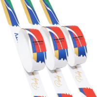 China Temperature Resistant Colored Paper Wristbands With Custom Logo Waterproof for sale