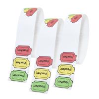 China Bar Coding Paper Event Wristbands Customized Color Tear Resistant for sale