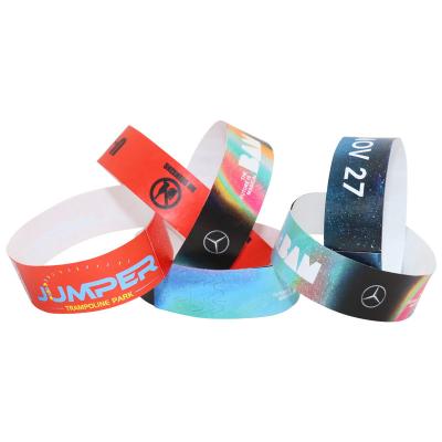 China Lightweight Wristband Paper Bracelets For Events Personalised Adjustable for sale