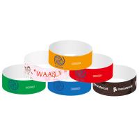 China Sequential Numbering Tyvek Bracelets Wristbands , Adjustable Paper Event Bracelets for sale