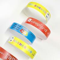China Heat Resistant Paper Wristbands with Security Slits for Events for sale