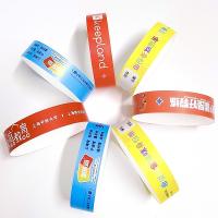 China Waterproof Tyvek Paper Wristbands for sale
