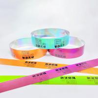 China Customized Printed Personalized Paper Wristbands For Events Synthetic for sale
