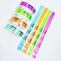 China Tearproof Colored Paper Wristbands Tyvek Printable Customized Logo for sale
