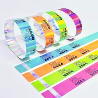 China Temperature Resistant Colored Paper Wristbands For Events Waterproof for sale