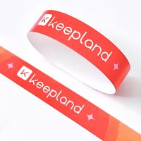 China Adjustable Size Paper Event Wristbands Printable In Neon Colors for sale