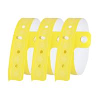 China Plastic Vinyl Personalised Event Wristbands Secure Elastic Reflective for sale