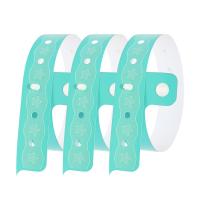 China Waterproof PVC Wristbands Personalized Durable Red Event Bracelets for sale