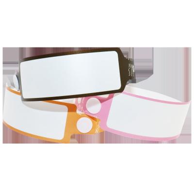 China Soft PVC Bracelets , Heat Transfer Printing Self Adhesive Wristbands for sale